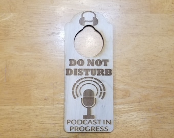 Do Not Disturb Streaming in Progress Engraved Door Hanger Sign - Etsy