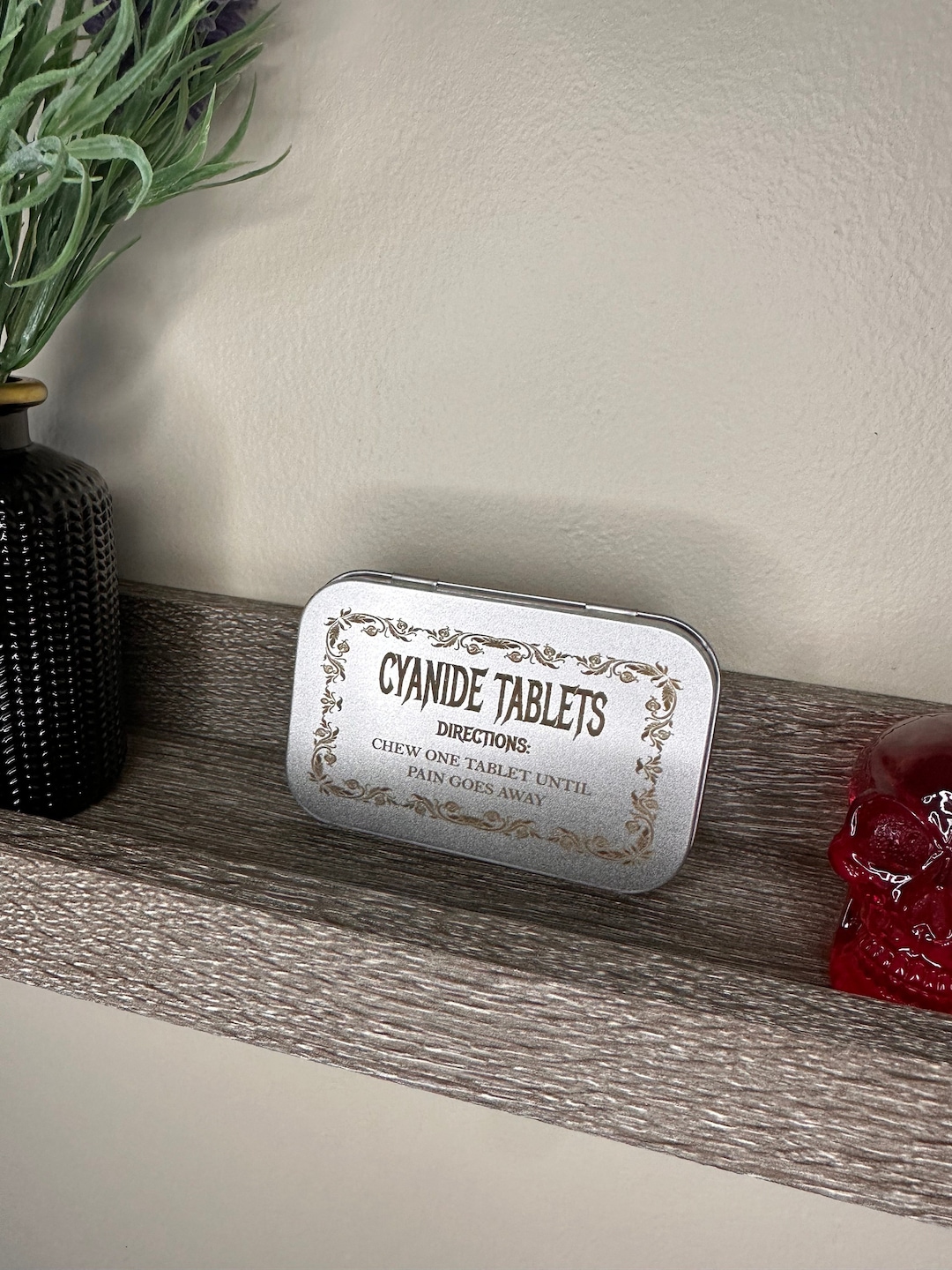 Cyanide Tablets Steel Travel Tin for Mints Gum Candy Etc - Etsy