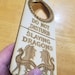 Do Not Disturb Slaying Dragons Engraved Door Hanger Sign RPG Dungeons ...