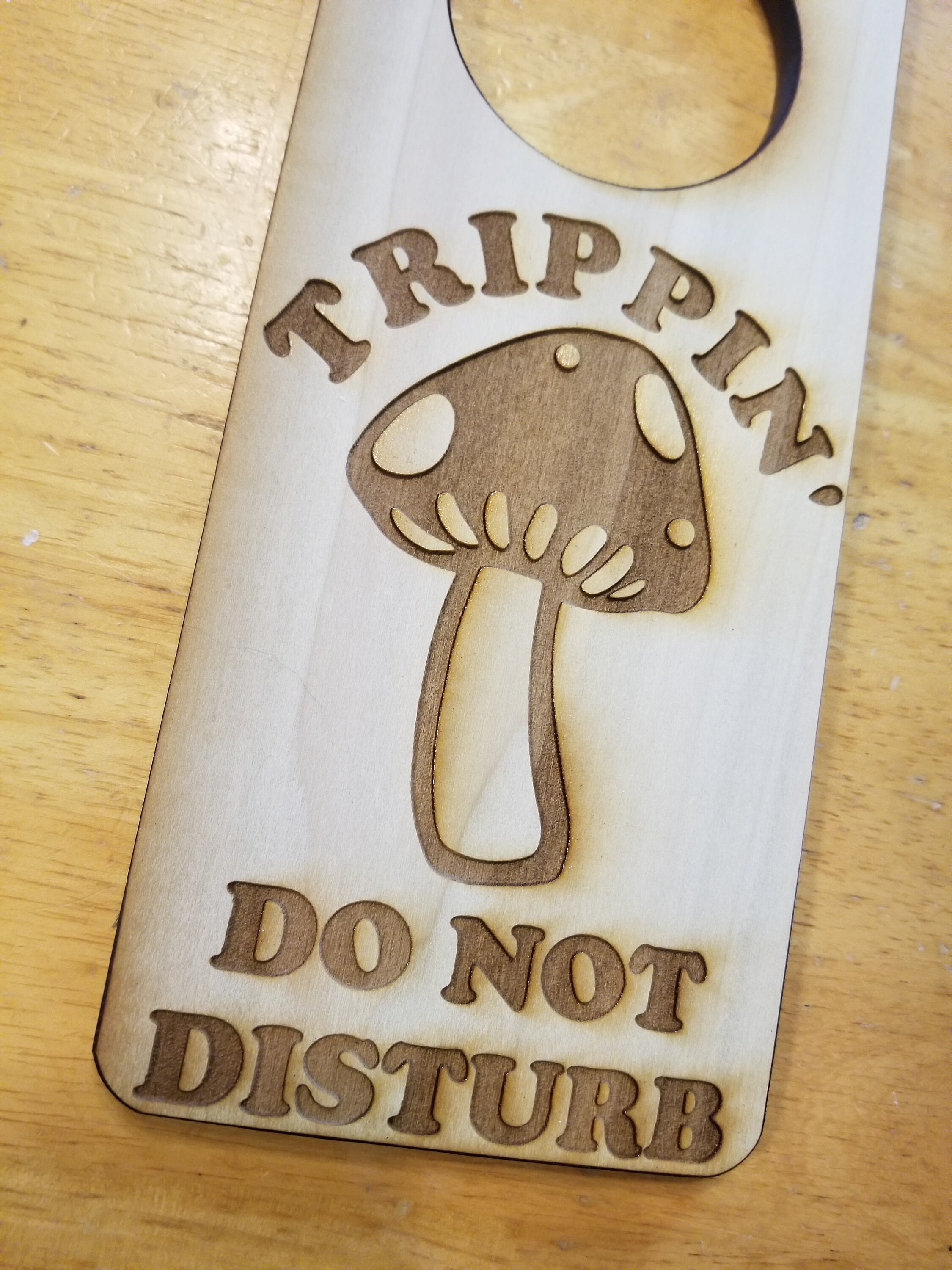 Do Not Disturb Trippin' Engraved Door Hanger Sign Magic | Etsy