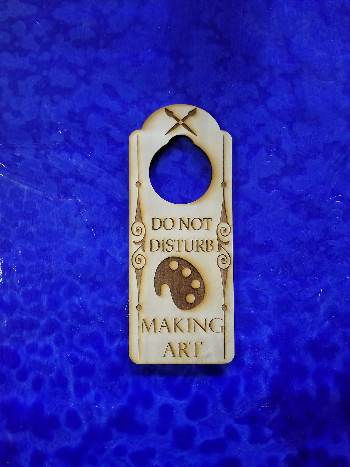 Do Not Disturb Making Art Engraved Door Hanger Sign - Etsy