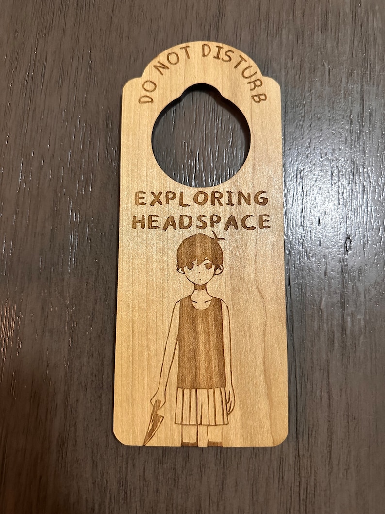 Omori Do Not Disturb Exploring Headspace Engraved Door Hanger Sign - Etsy