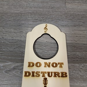 Do Not Disturb Recording in Progress Guitar Engraved Door Hanger Sign ...