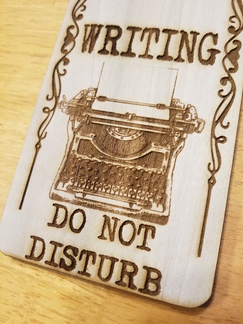 Writing Do Not Disturb Engraved Door Hanger Sign - Etsy