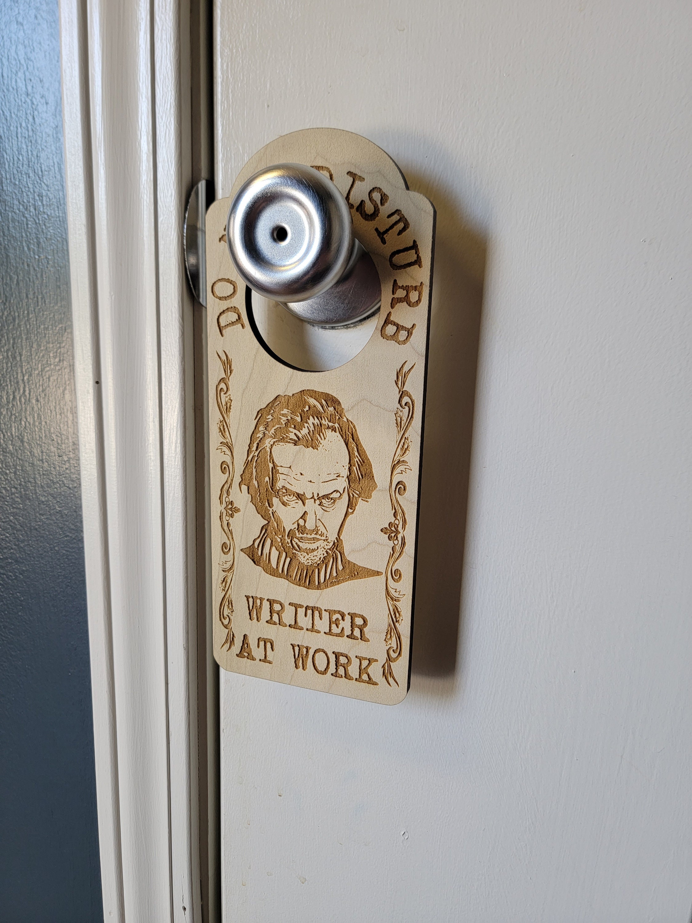 The Shining Do Not Disturb Writer at Work Engraved Door Hanger - Etsy The Shining Do Not Disturb Writer at Work Engraved Door Hanger - Etsy