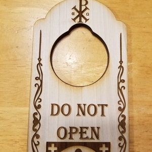 Do Not Disturb Exorcism in Progress Engraved Door Hanger Sign - Etsy