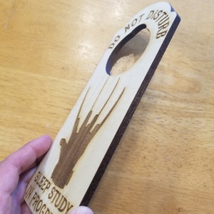 Sleep Study Do Not Disturb Freddy Engraved Door Hanger Sign - Etsy