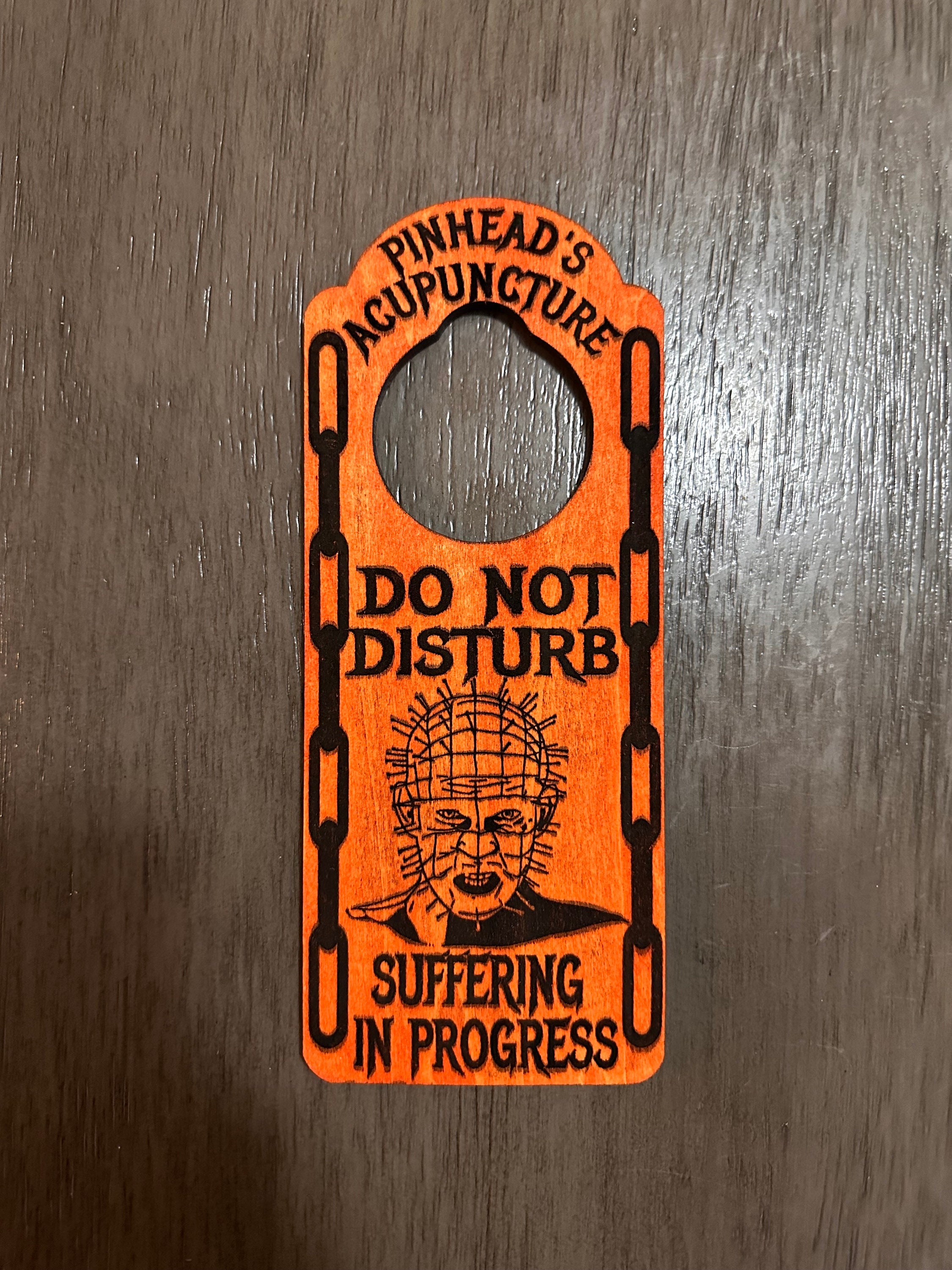 Hellraiser Pinhead's Acupuncture Do Not Disturb Suffering in Progress ...