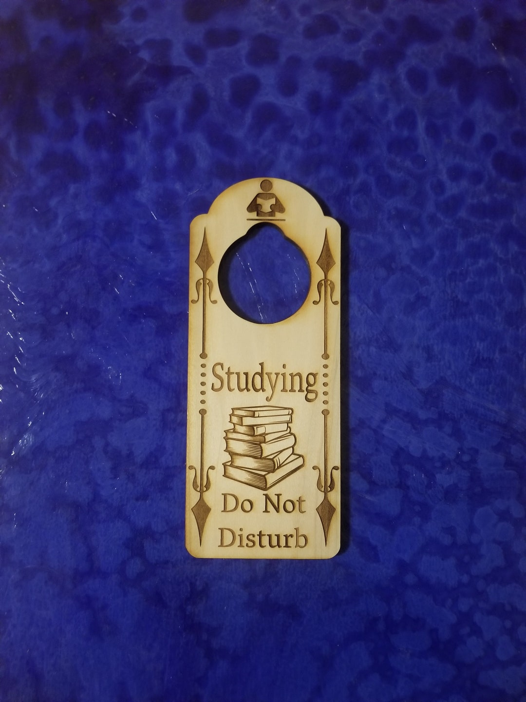 Studying Do Not Disturb Engraved Door Hanger Sign - Etsy