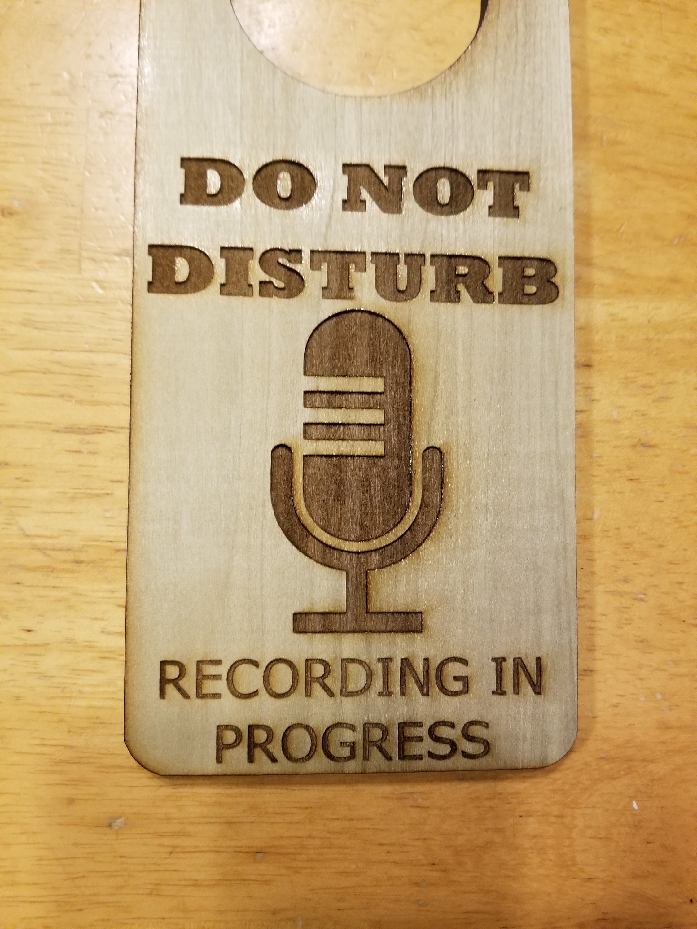 Do Not Disturb Recording in Progress Engraved Door Hanger Sign - Etsy ...