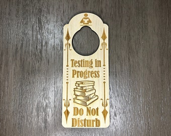 Please Do Not Disturb Exam in Progress. Wood, Hand Painted, Vinyl ...