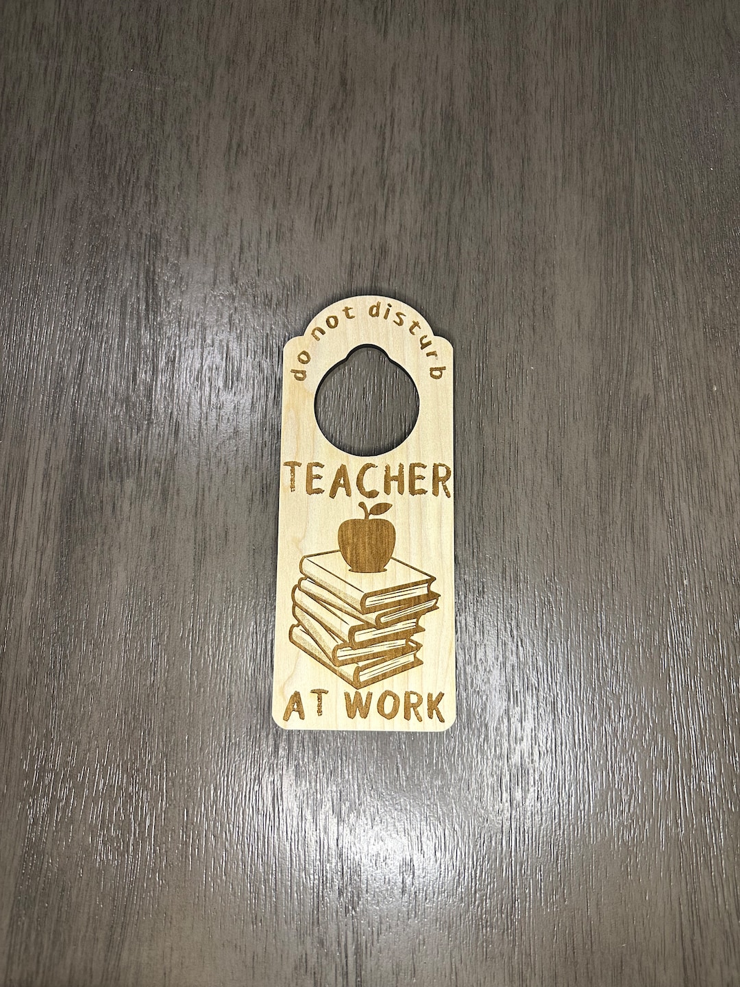 Teacher at Work Do Not Disturb Door Hanger Sign - Etsy