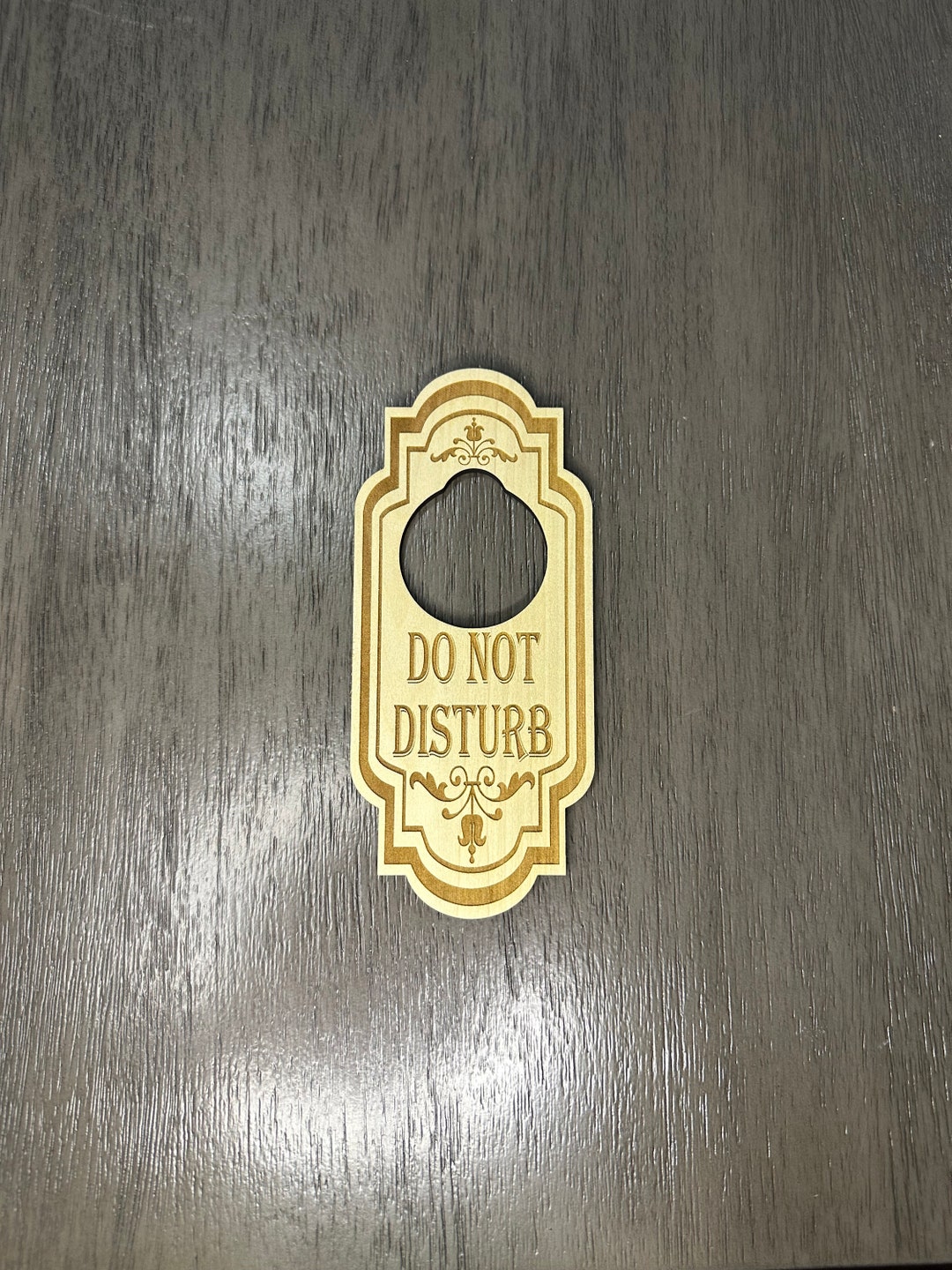 Do Not Disturb Fancy Engraved Door Hanger Sign Variant 1 - Etsy