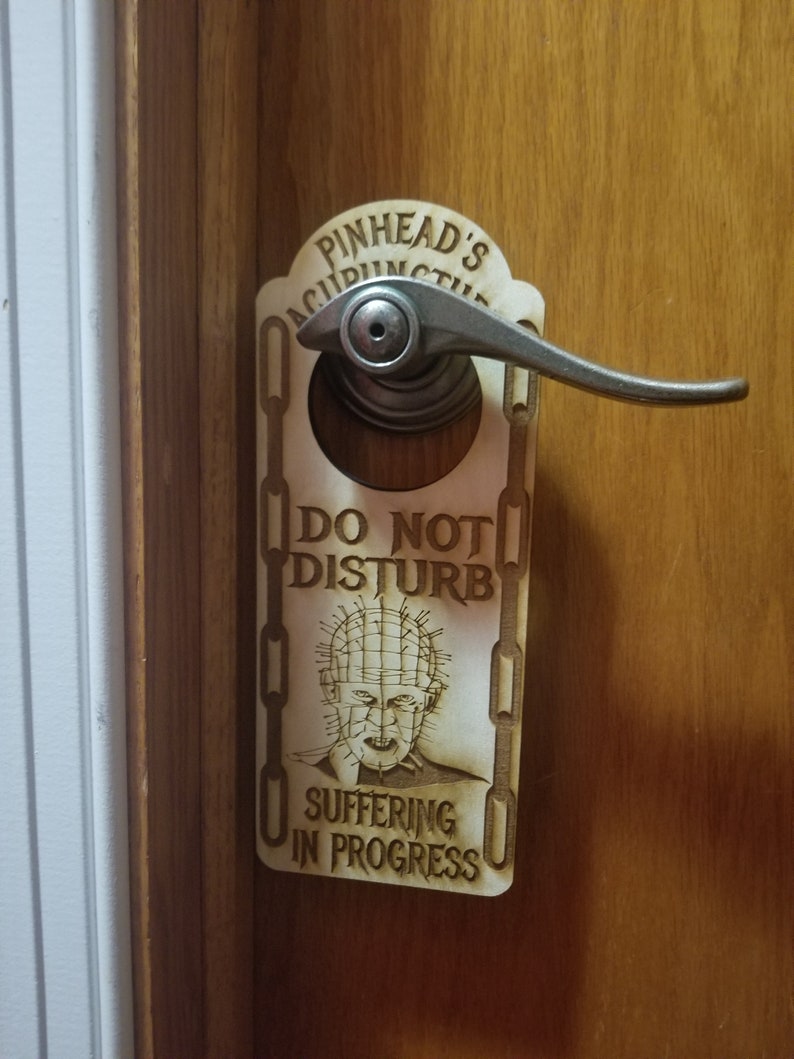 Hellraiser Pinhead's Acupuncture Do Not Disturb Suffering | Etsy