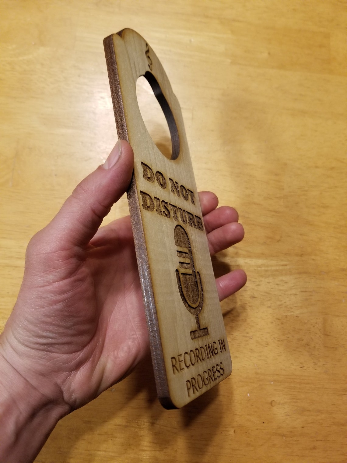 Do Not Disturb Recording in Progress Engraved Door Hanger Sign - Etsy