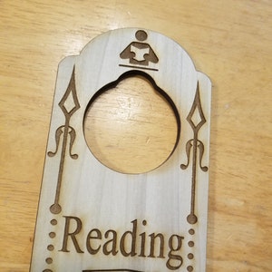 Reading Do Not Disturb Engraved Door Hanger Sign Bookworm - Etsy