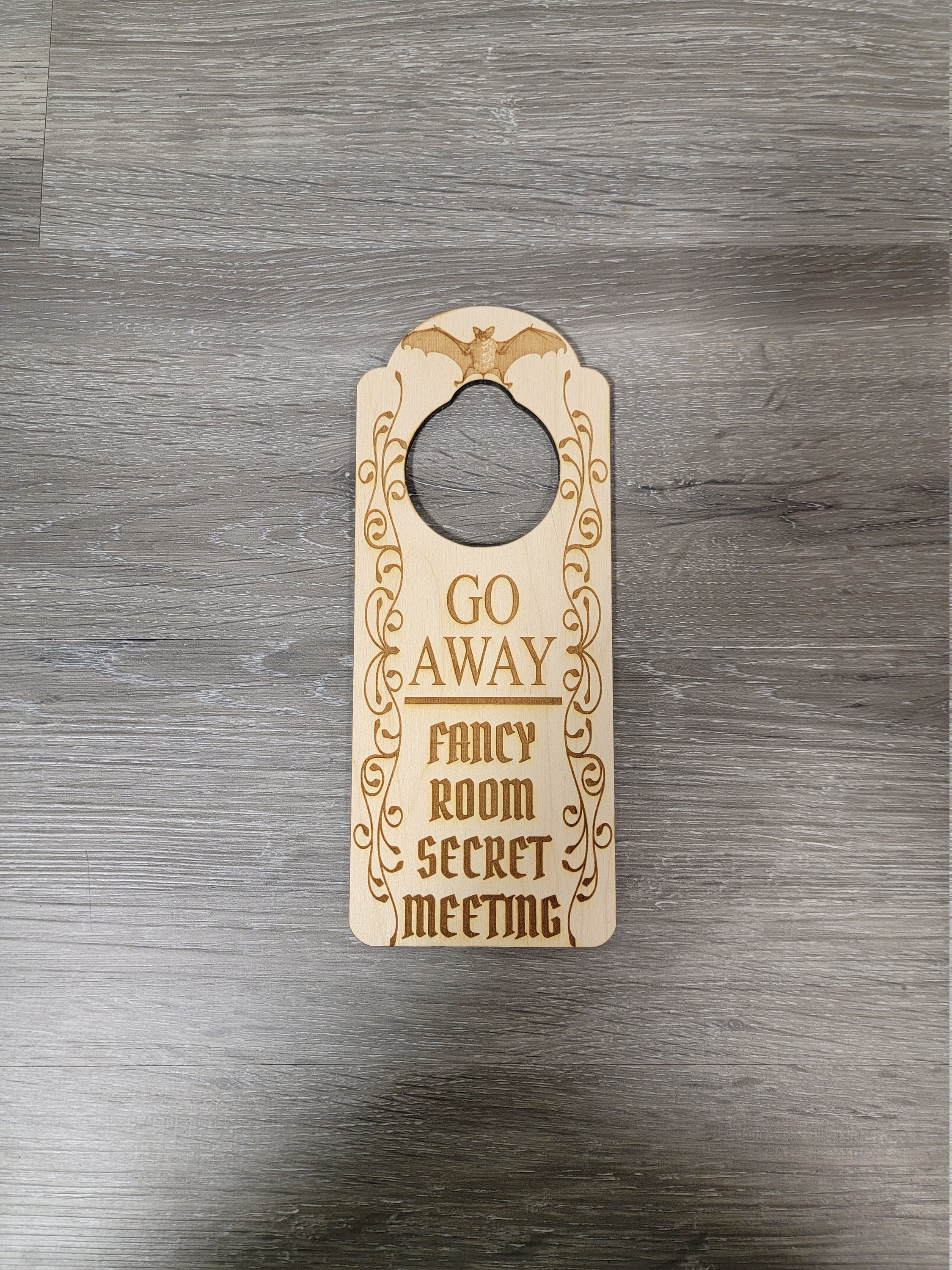 Fancy Room Secret Meeting Engraved Door Hanger Sign What We Do - Etsy