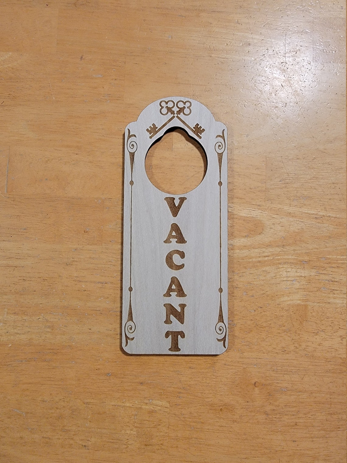 Room Occupied or Vacant Double Sided Engraved Door Hanger Sign | Etsy