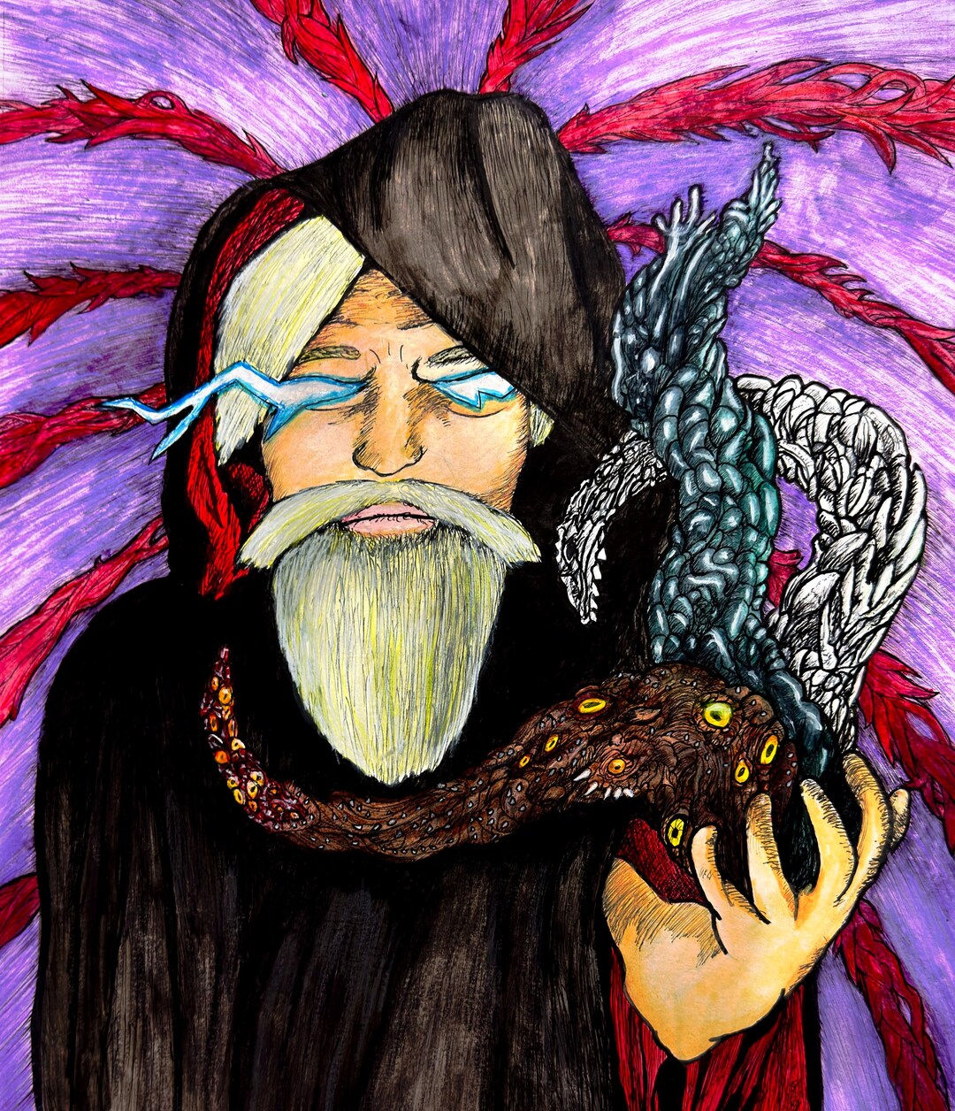 Fray the Chaos Wizard Deep Fat Fried Fan Art Original and Limited ...