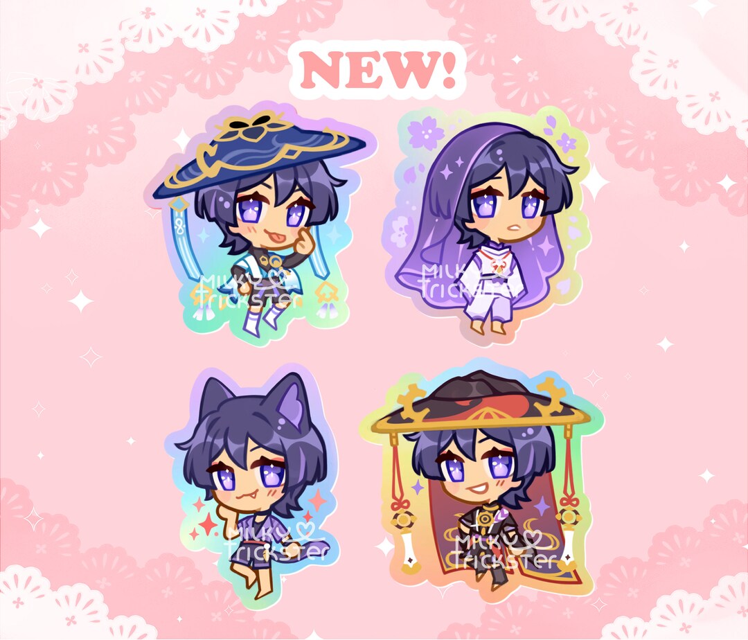 GACHA Scara Stickers genshin Impact - Etsy