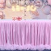 LED Light Table Skirt Birthday Party Dessert Table Tablecloth Double ...