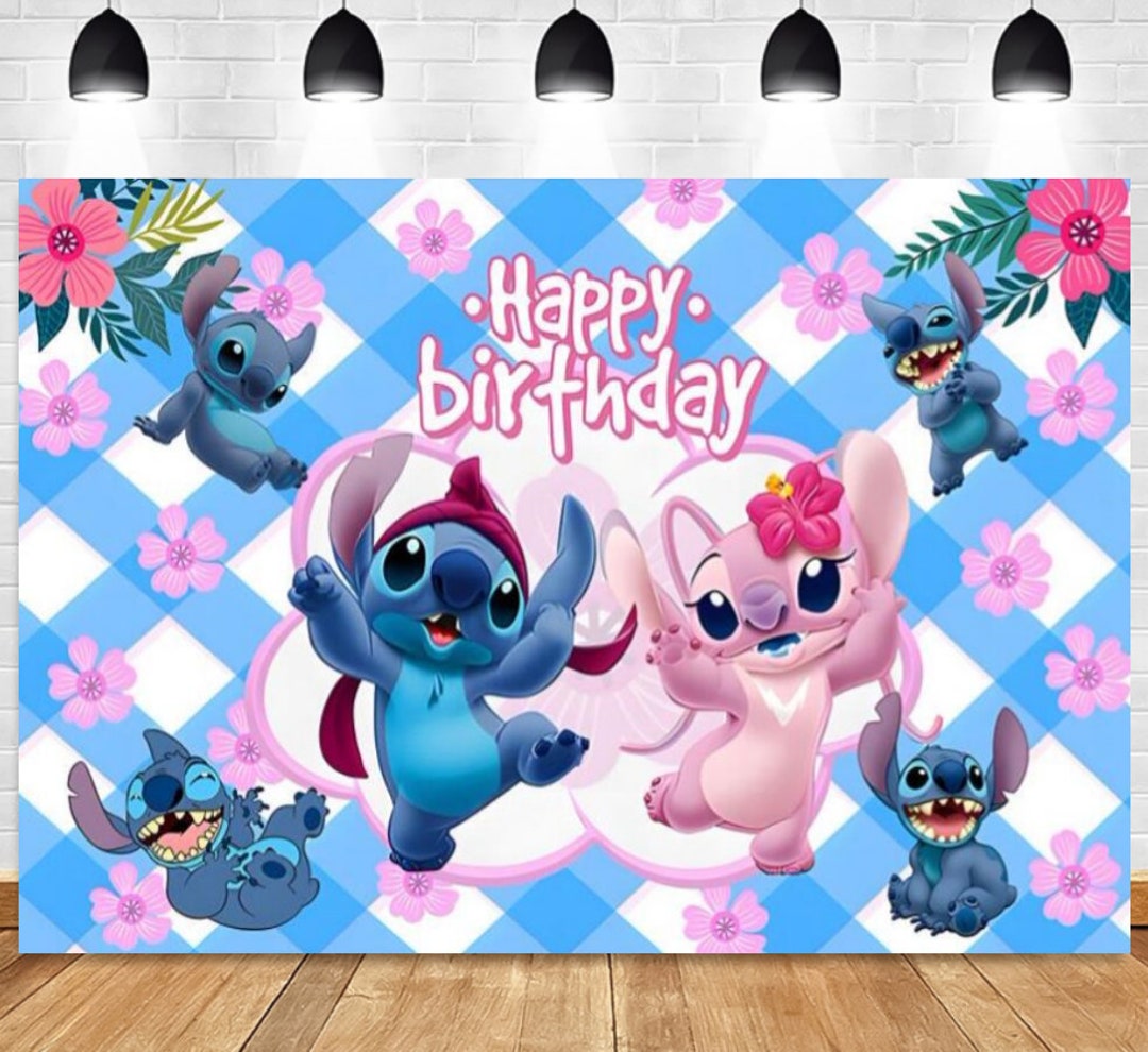 Lilo and Stitch Banner Kids Birthday Party Photography Background ...