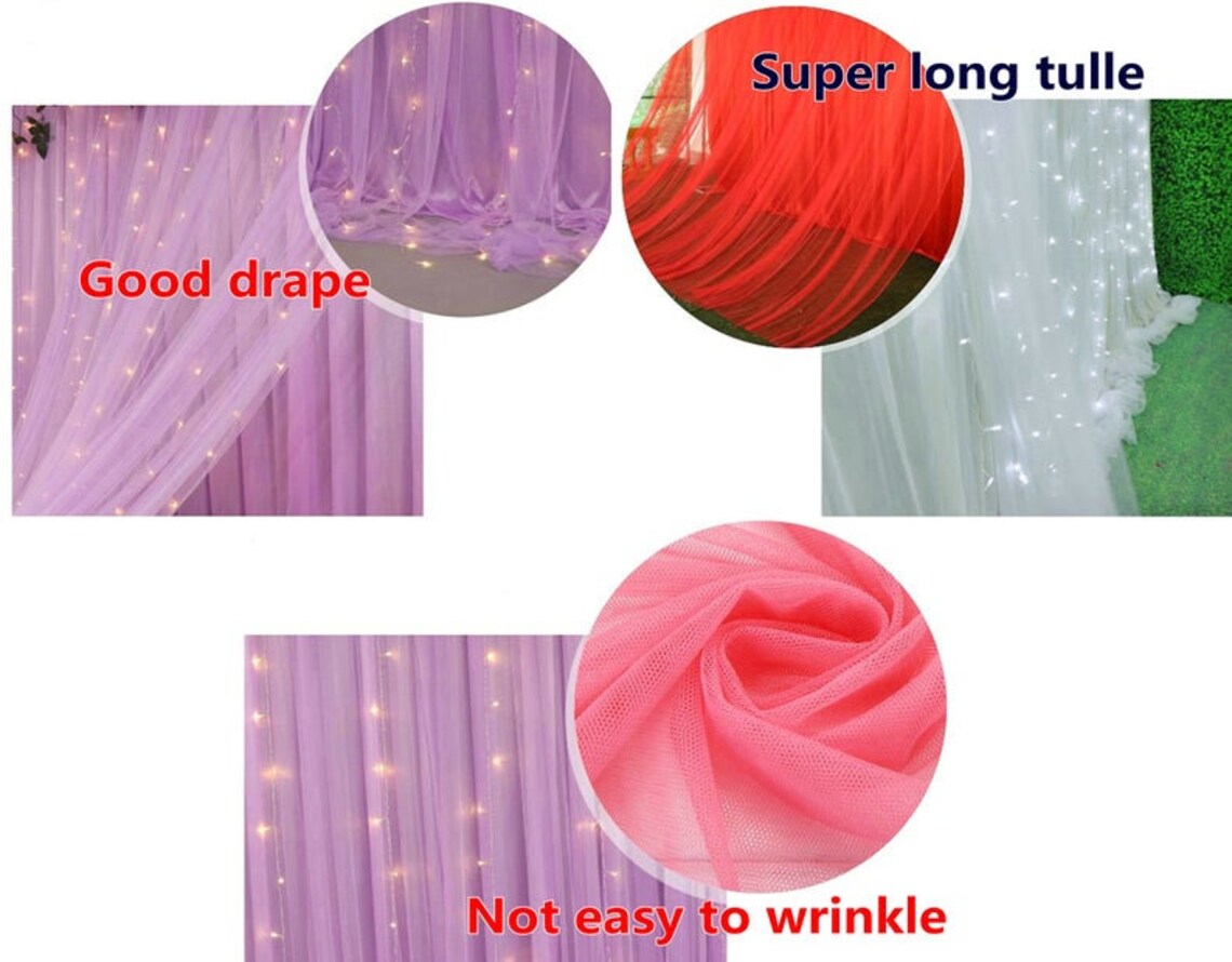 Tulle Backdrop for Bridal Shower Wedding Ceremony Backdrops | Etsy