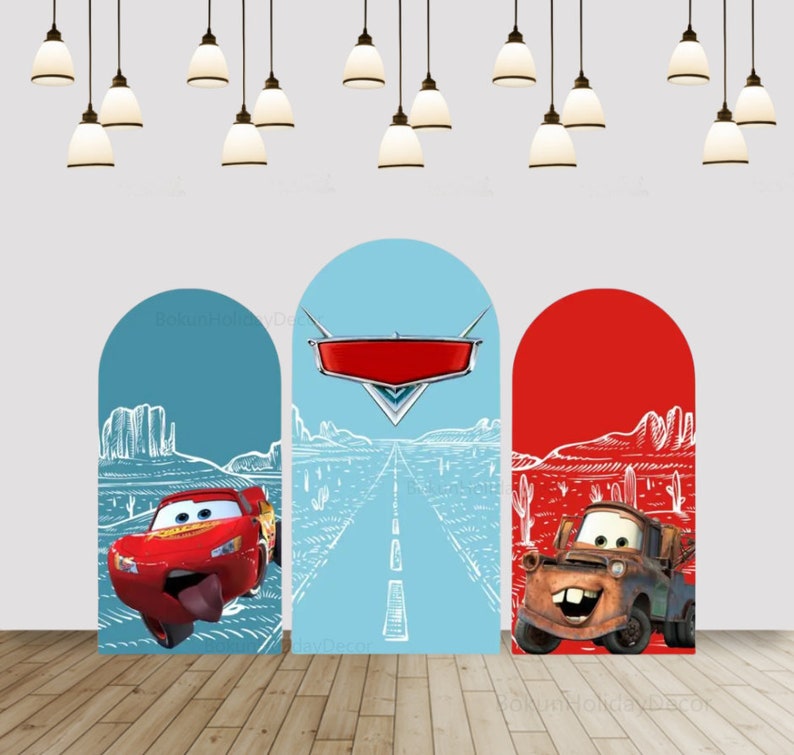Cars Theme Arch Backdrop Cover – Boys Birthday, Baby Shower - Etsy