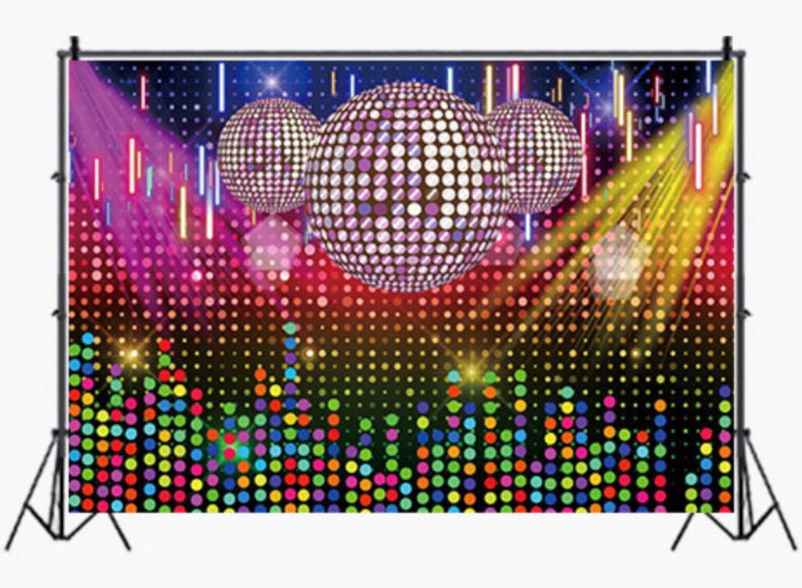 Colorful Stage Lighting Disco Party Backdrop Crazy Carnival - Etsy