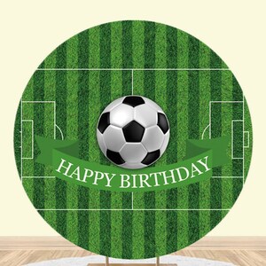 Sports Football Theme Party Round Photography Backdrop Cover Baby ...