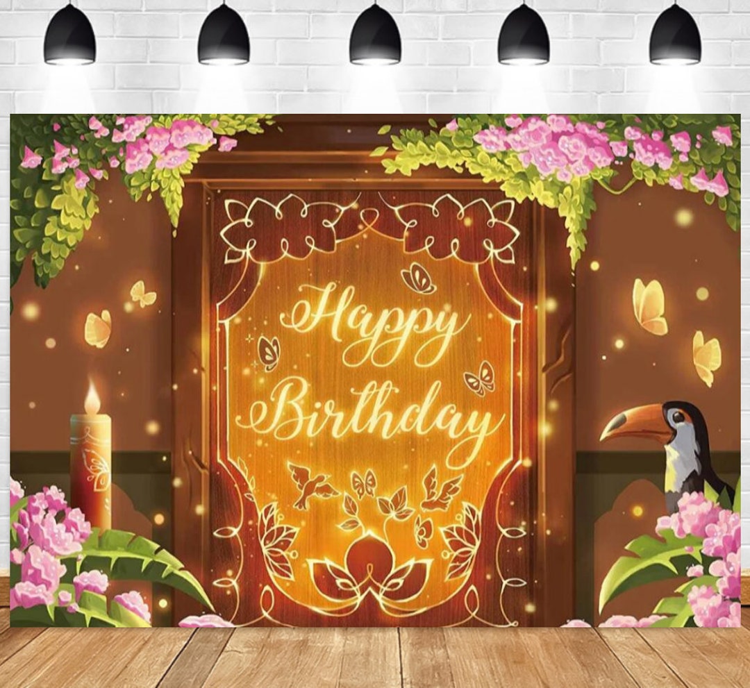 Disney Magical Encanto Princess Birthday Party Backdrop for Girls ...