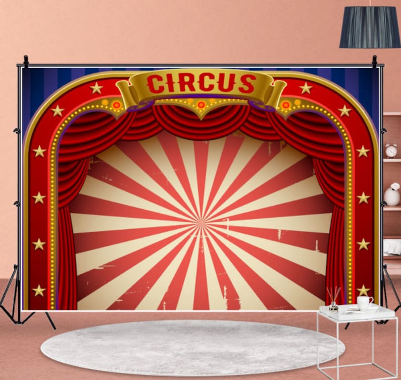 Stage Decoration Wall of Circus Show Theme Party Backdrops - Etsy