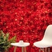 Red Rose Flower Wall Panels Artificial Flower Mat Wedding - Etsy