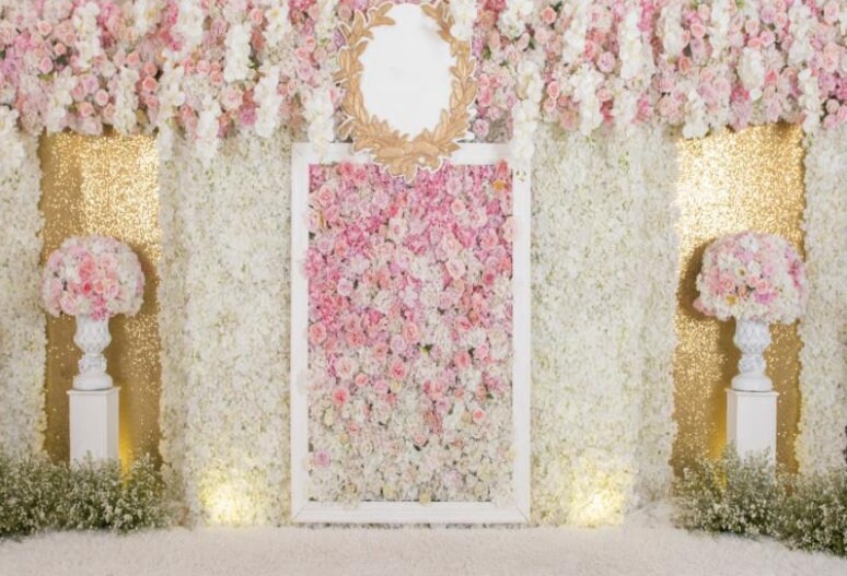 Plant Floral Wedding Flowers Wall Photography Backdrop - Etsy