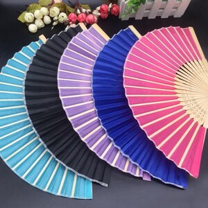 Summer Fans With Exquisite Packaging Hand Fan Bamboo Handheld Folding ...
