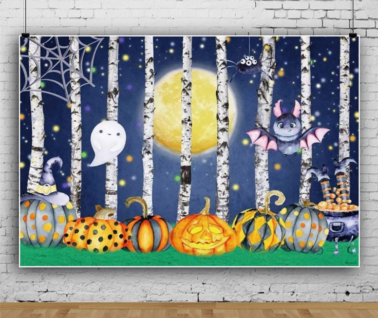 Horror Halloween Night Photography Backdrop Banner Party | Etsy