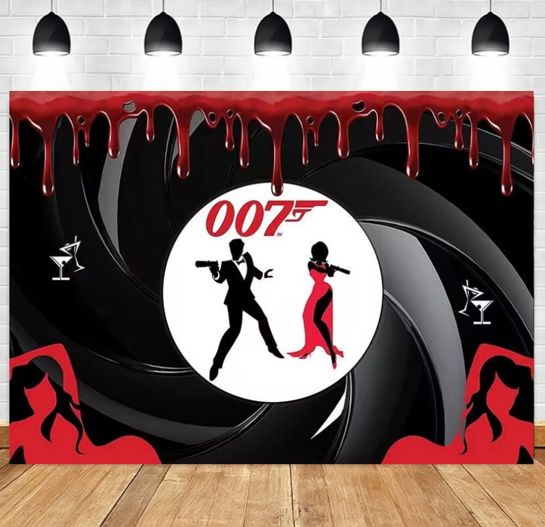007 Photo Backdrop James Bond Secret Agent Theme Photography Backdrop ...