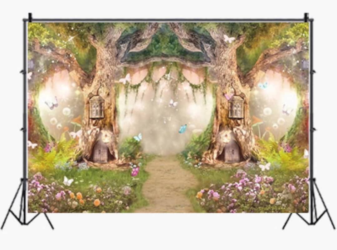 Forest Fairyland Fairy Tale Dream Backdrop Outdoor Flowers Landscape ...