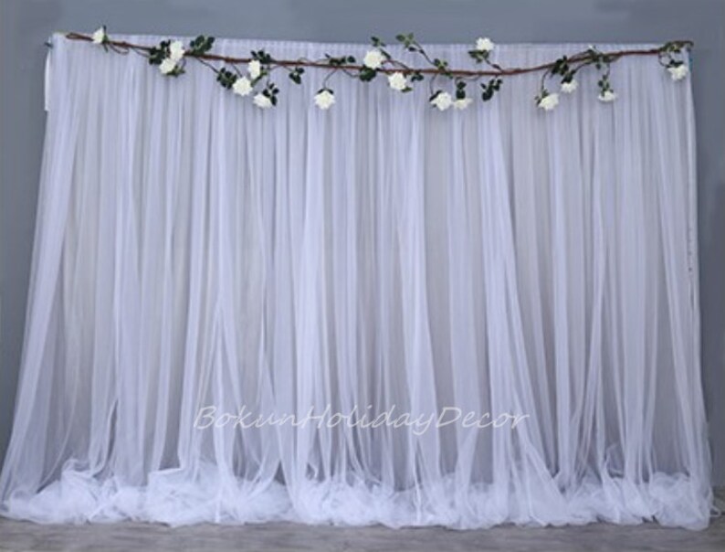 Backdrop Curtain Wedding Party Backdrop Photo Background Decor - Etsy
