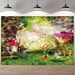 Dream Forest Fairyland Backdrop Banner Mushroom House Fairy Tale Elves ...