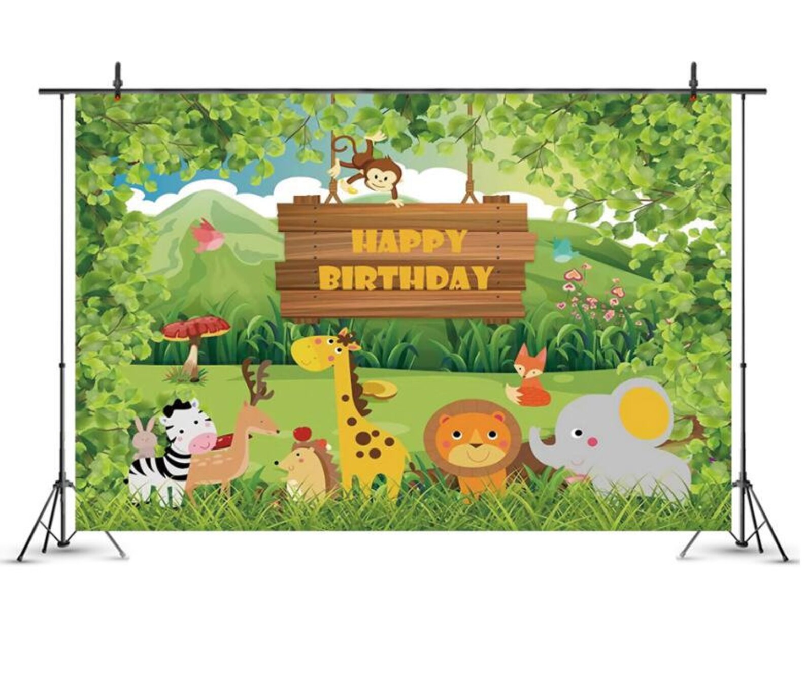 Animal Theme Photography Backdrops Banners Children's - Etsy