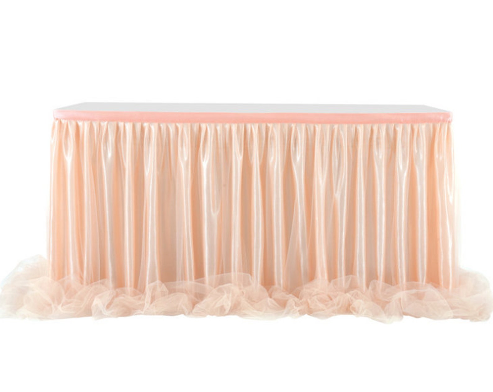 Three Color Multicolor Tulle Table Skirt Party Decoration - Etsy