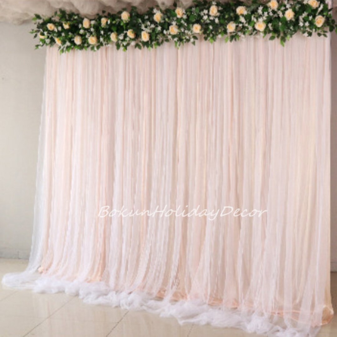 Tulle Chiffon Curtain Birthday Party Supplies Scene Layout Event ...