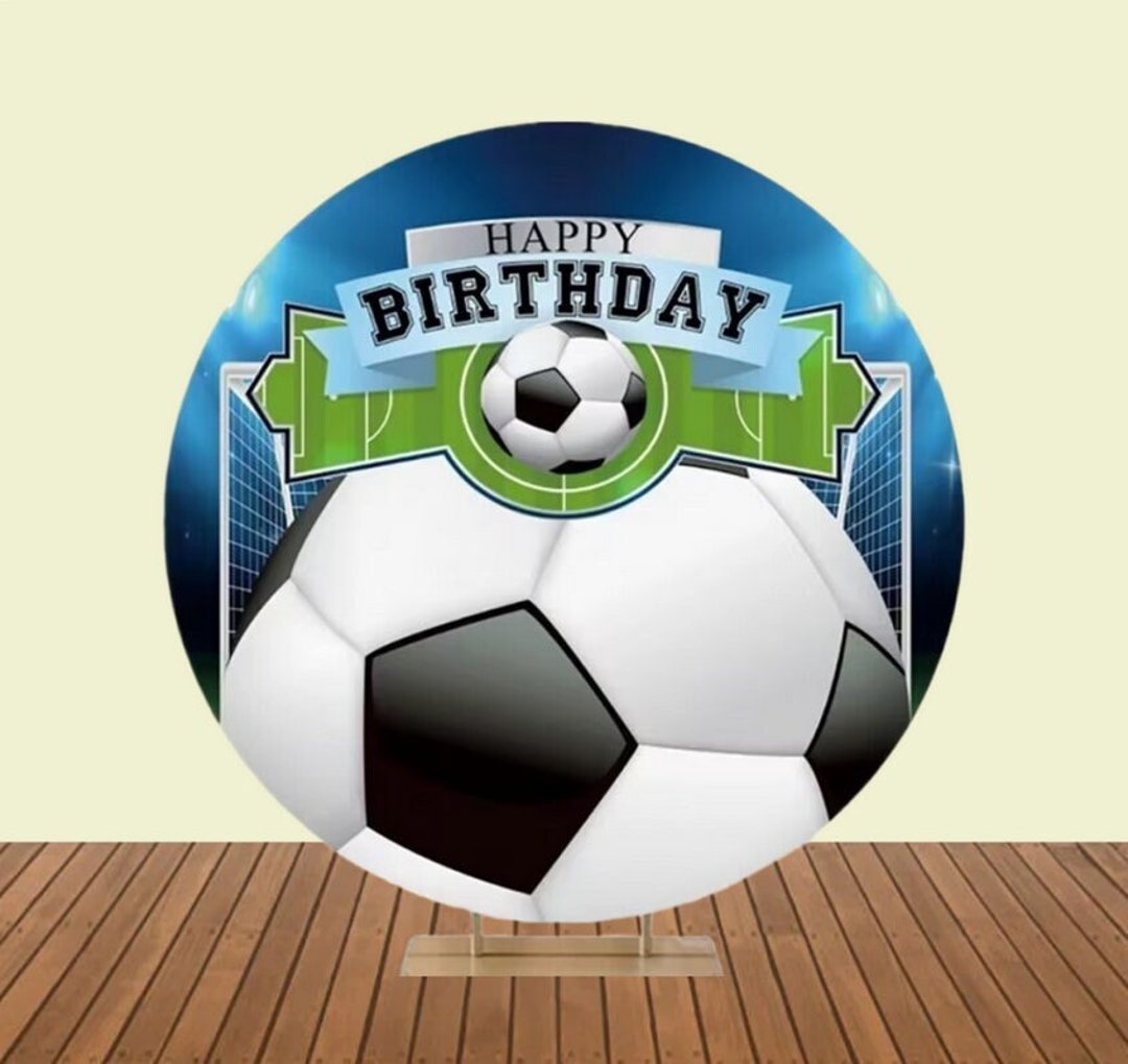 Sports Football Theme Party Round Photography Backdrop Cover Baby ...