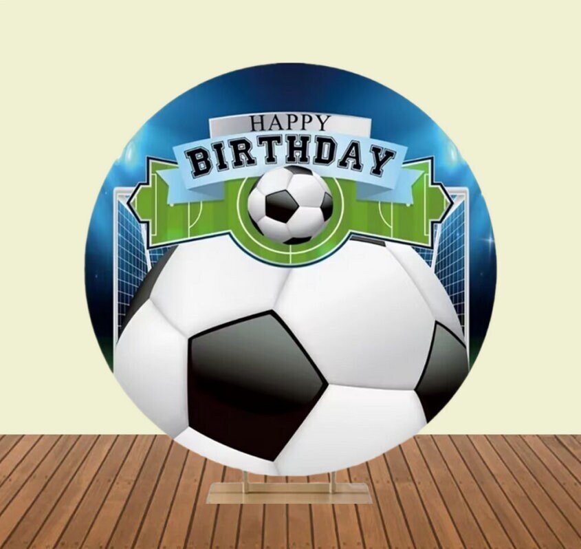 Sports Football Theme Party Round Photography Backdrop Cover Baby ...