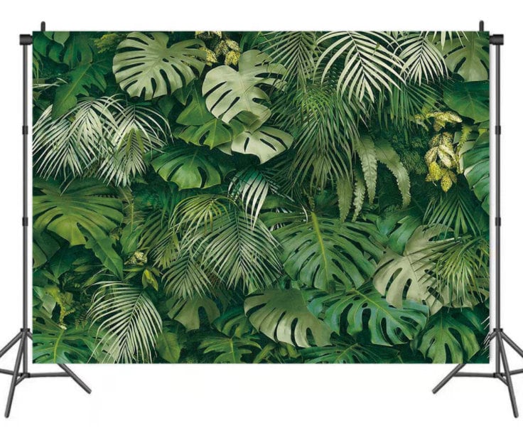 Summer Tropical Plants Vinyl Photography Backdrop Banner Party | Etsy