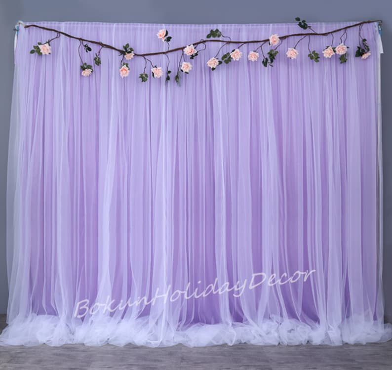 Tulle Backdrop for Bridal Shower Wedding Ceremony Backdrops | Etsy