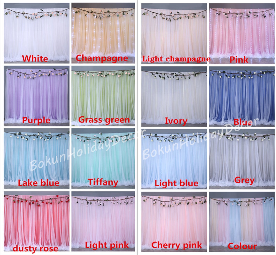 Tulle Backdrop for Bridal Shower Wedding Ceremony Backdrops | Etsy