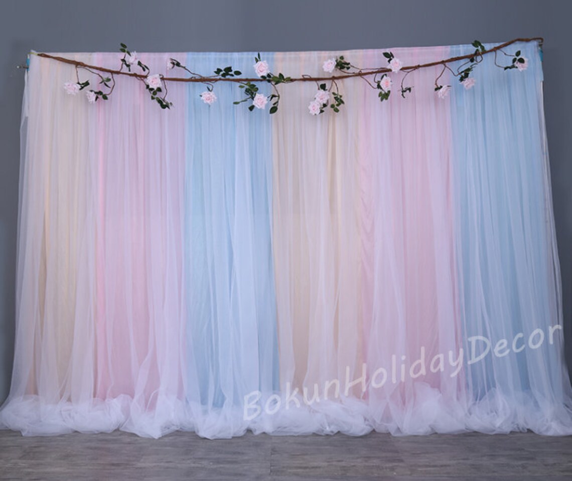 Tulle Backdrop for Bridal Shower Wedding Ceremony Backdrops | Etsy