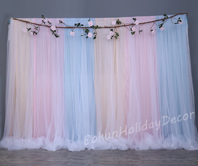 Tulle Backdrop for Bridal Shower Wedding Ceremony Backdrops | Etsy